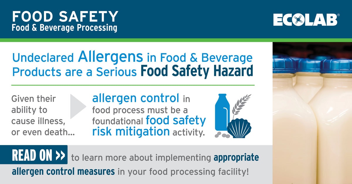 Undeclared Allergens in Food and Beverage Products Are a Serious Food ...